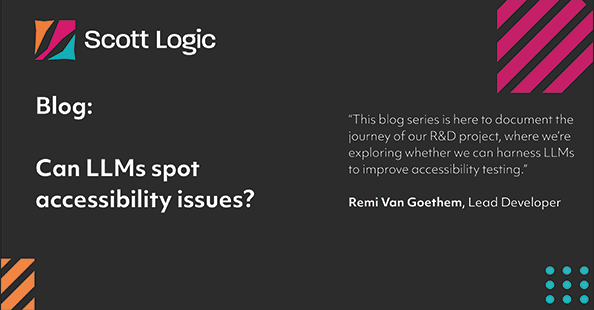 Can LLMs spot accessibility issues?